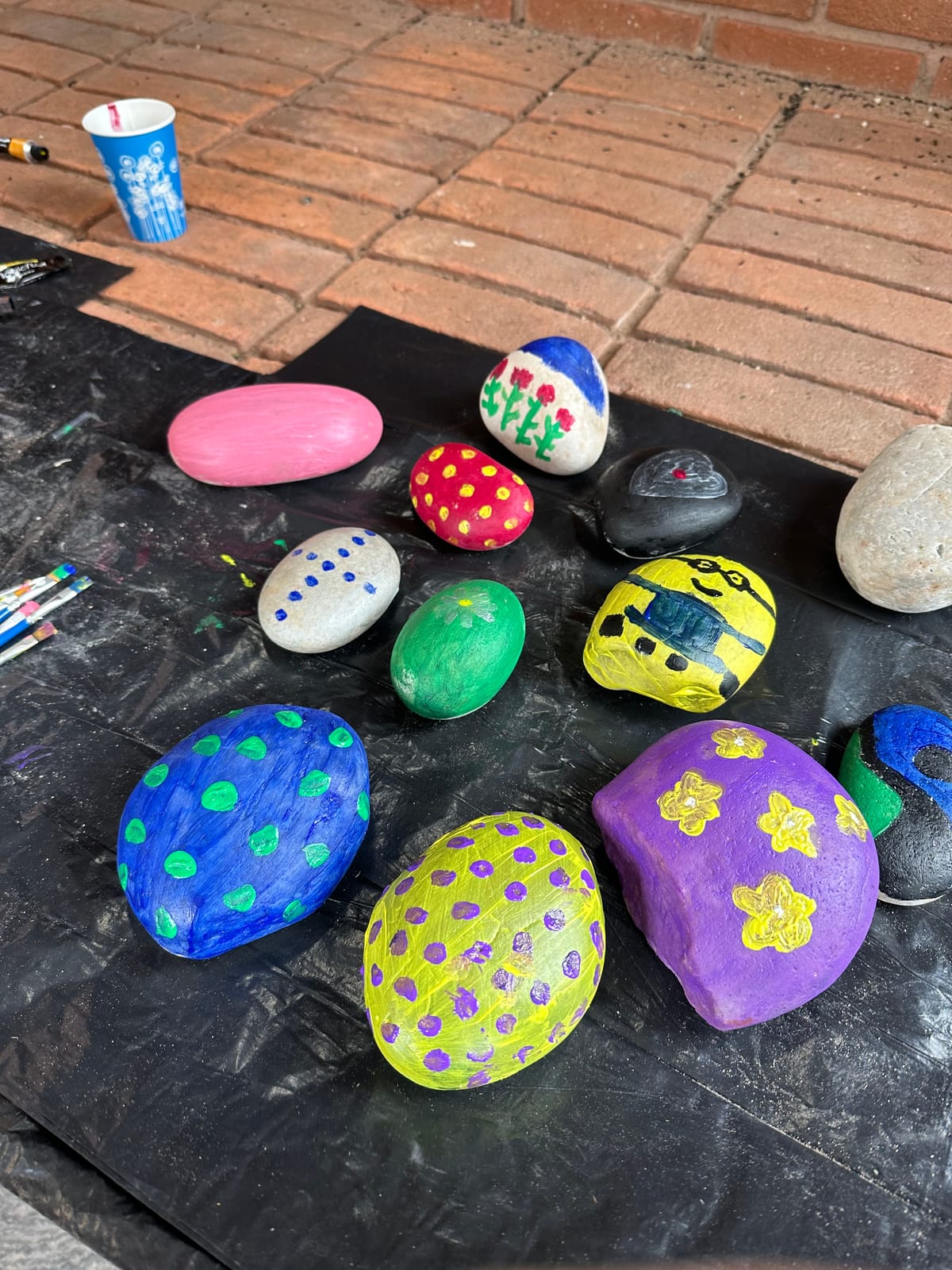 Pebble Painting at Bretby Crematorium